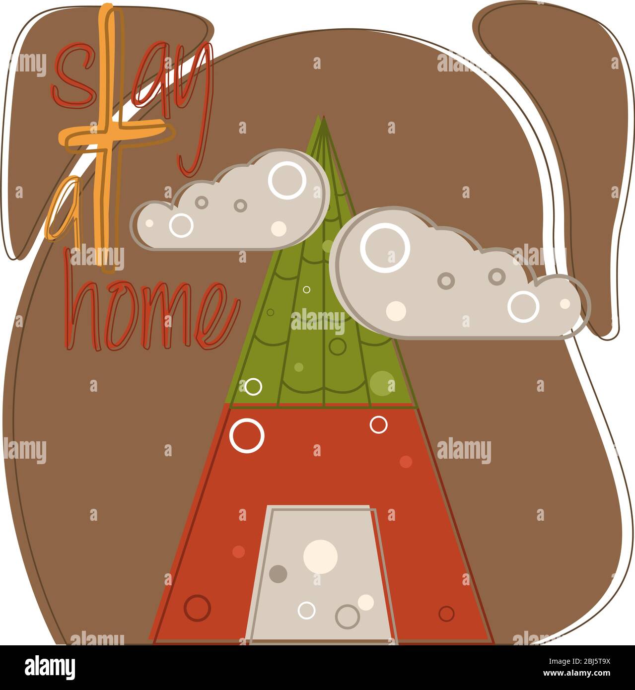 Stay at home poster Stock Vector Image & Art - Alamy