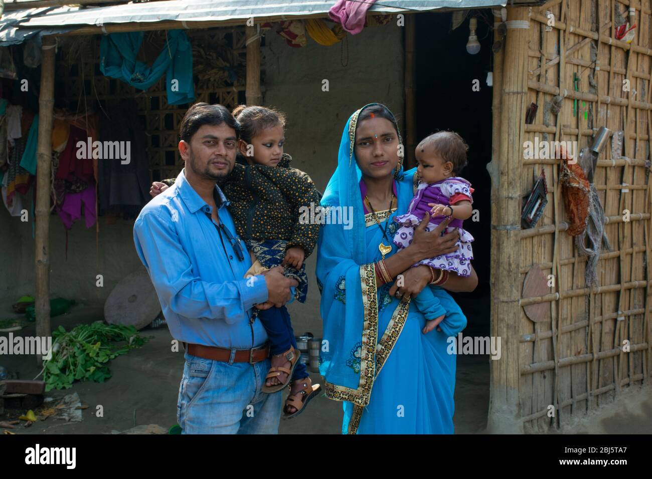 Rural family , Bihar, India Stock Photo - Alamy