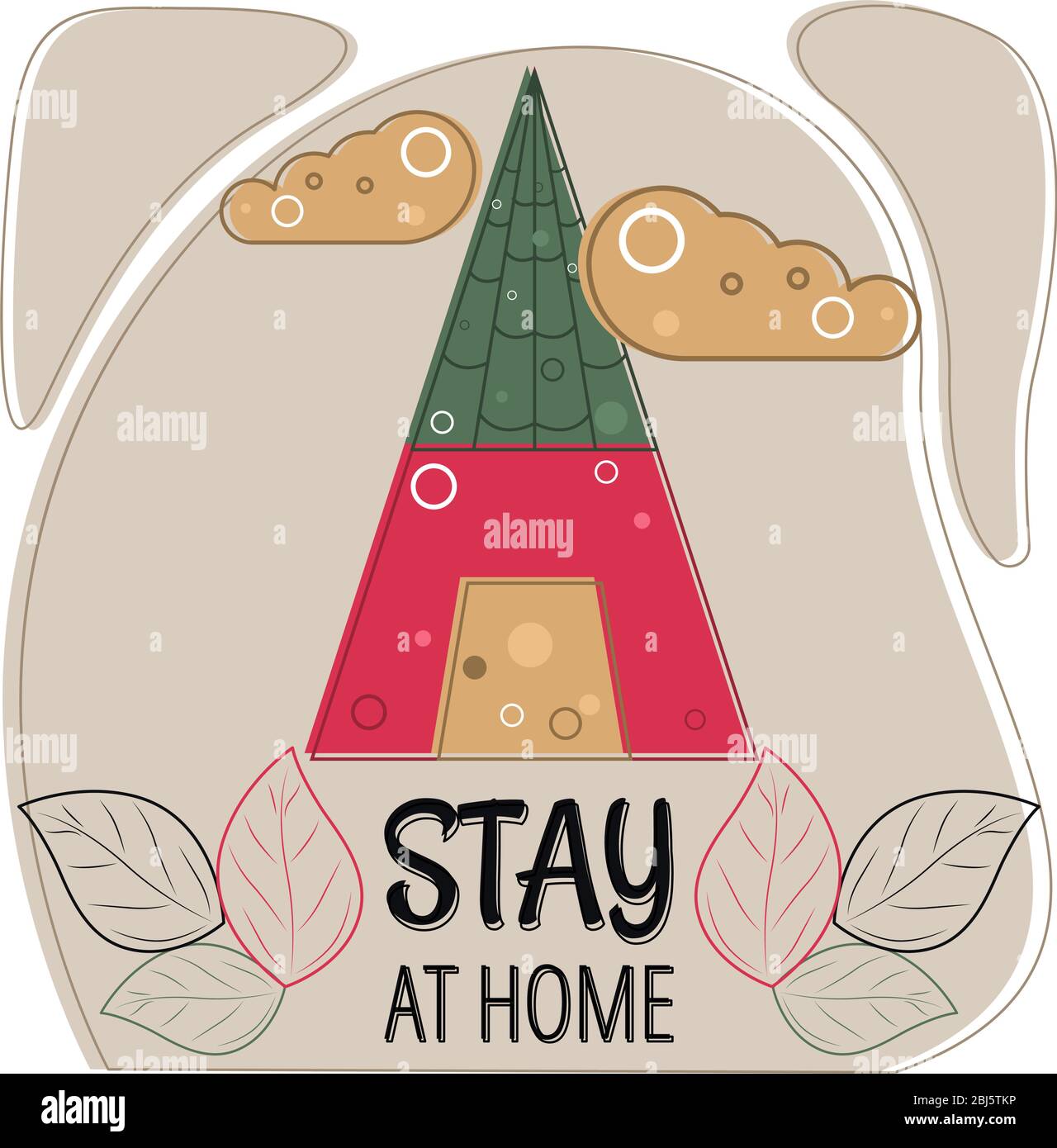 Stay at home poster Stock Vector Image & Art - Alamy