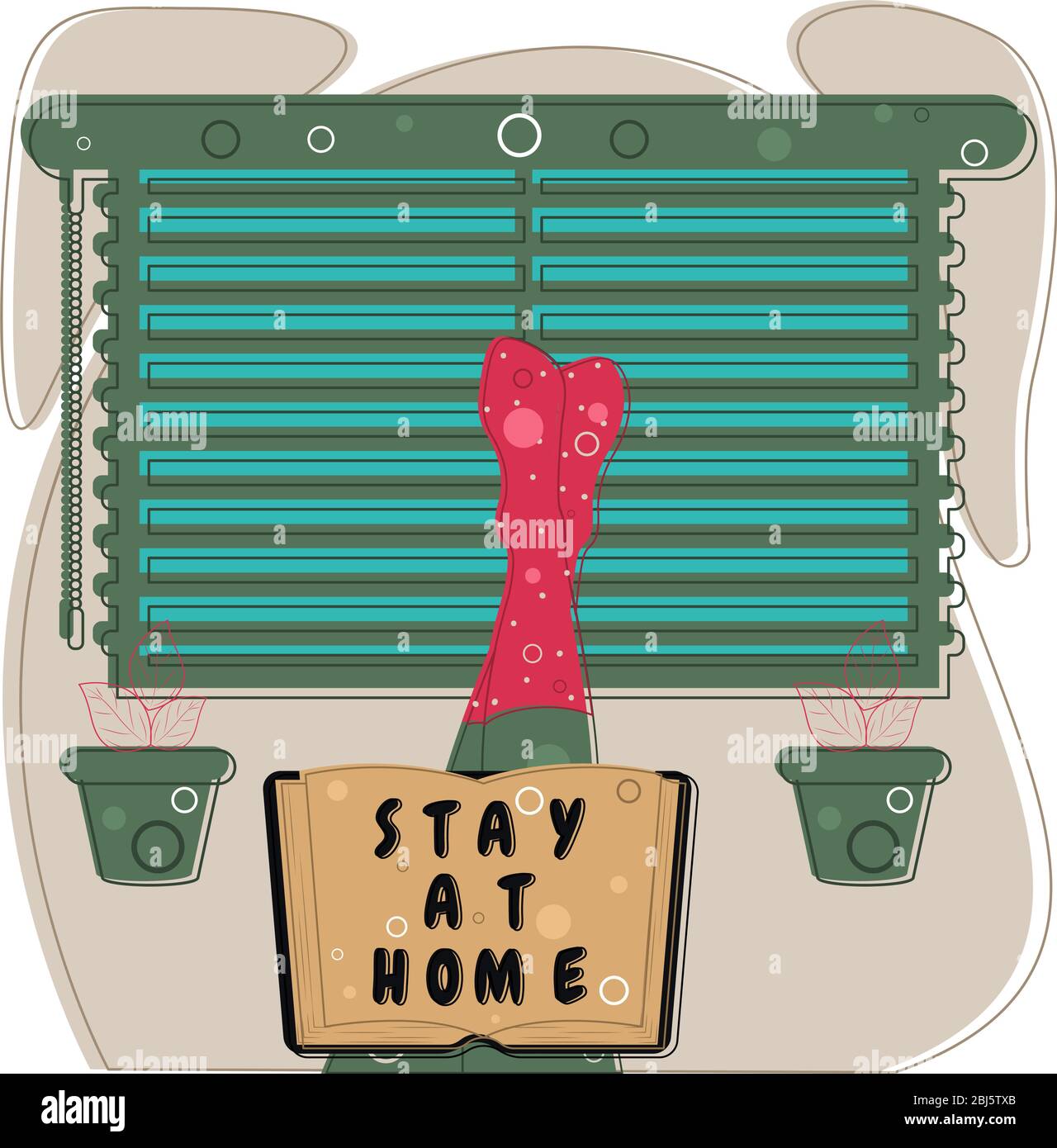 Stay at home poster Stock Vector Image & Art - Alamy