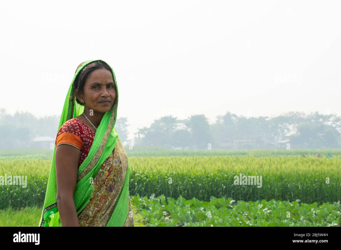 portrait of indian woman farmer, India Stock Photo - Alamy