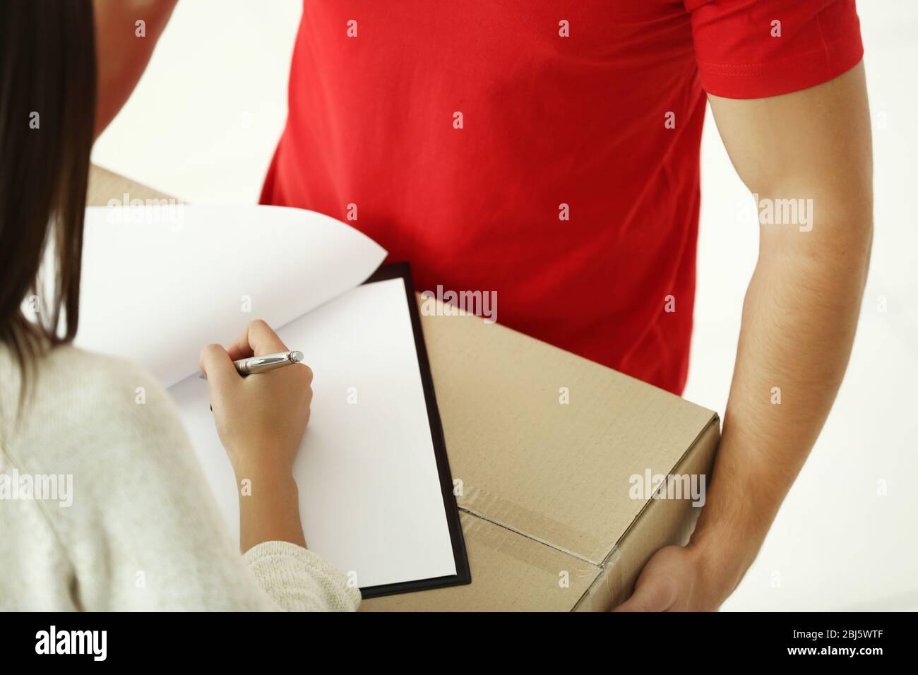 Signing up for receipt hi-res stock photography and images - Alamy