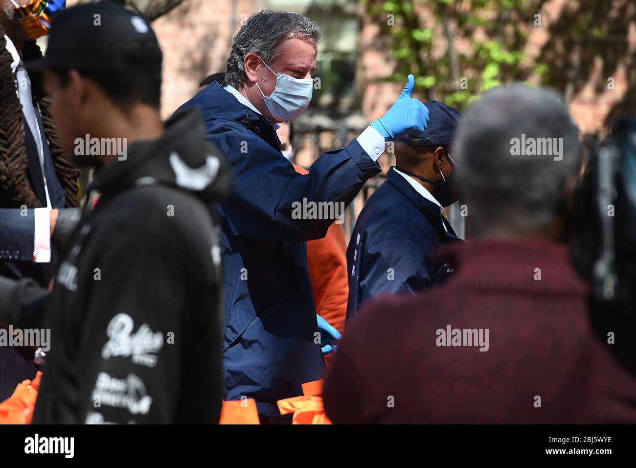 New York City, USA. 28th Apr, 2020. New York City Mayor Bill de Blasio ...