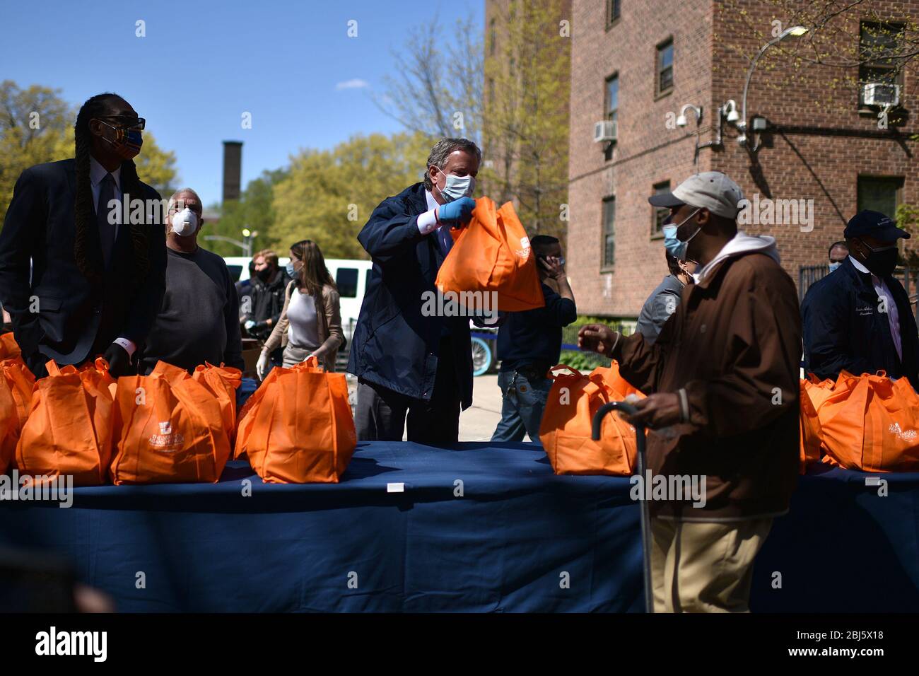 New York City, USA. 28th Apr, 2020. New York City Mayor Bill de Blasio ...