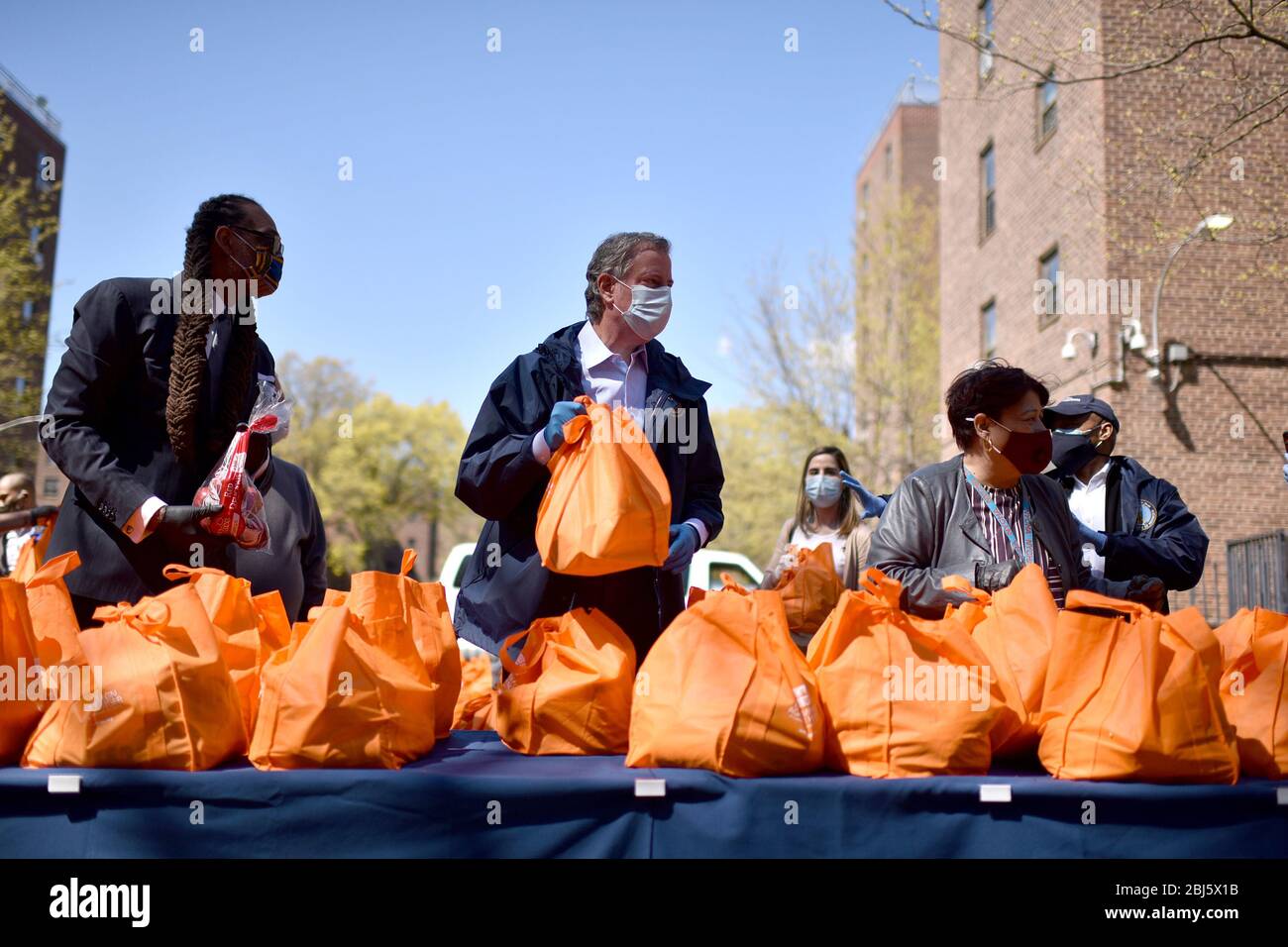 New York City, USA. 28th Apr, 2020. New York City Mayor Bill de Blasio ...
