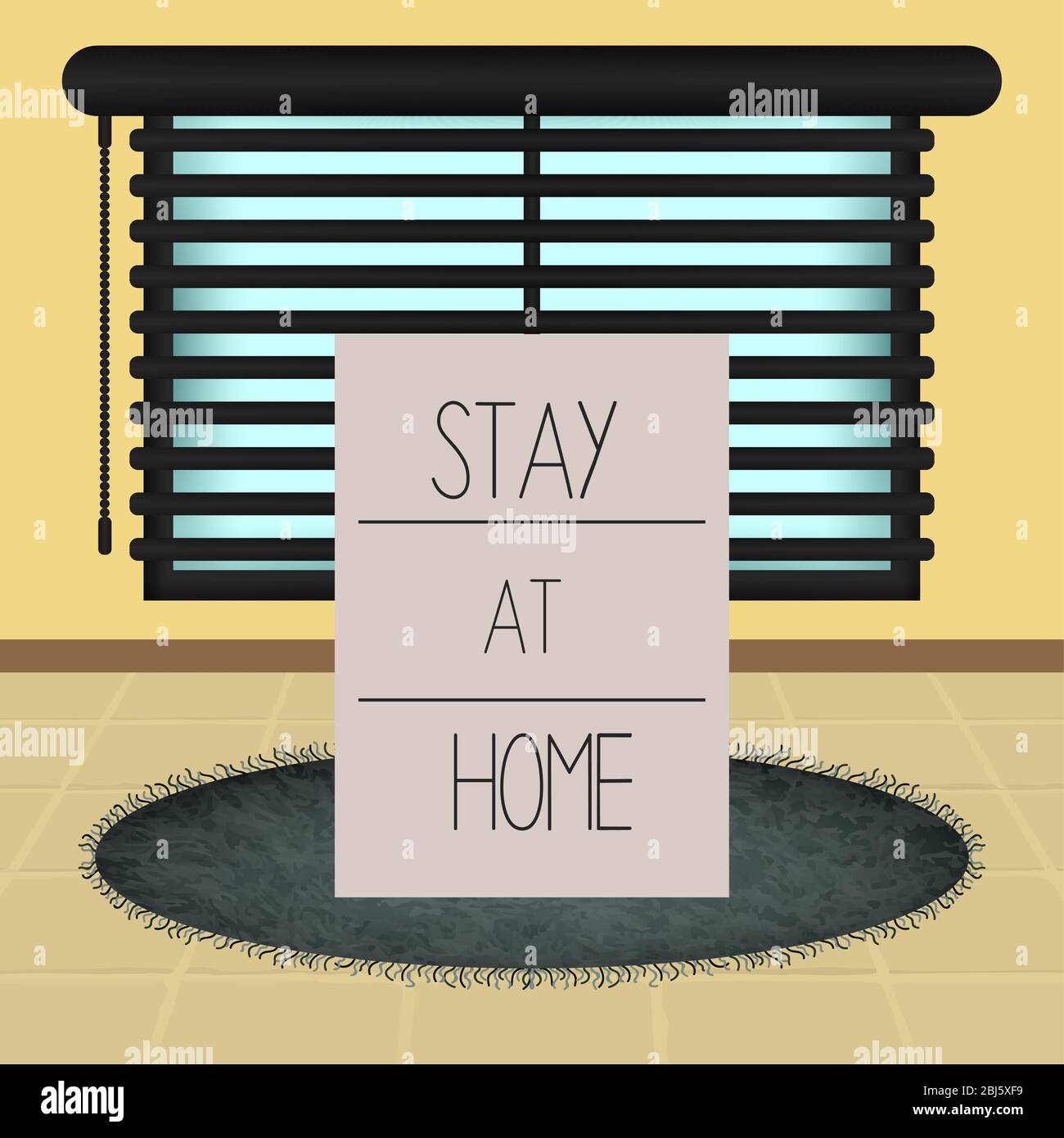 Stay at home poster Stock Vector Image & Art - Alamy