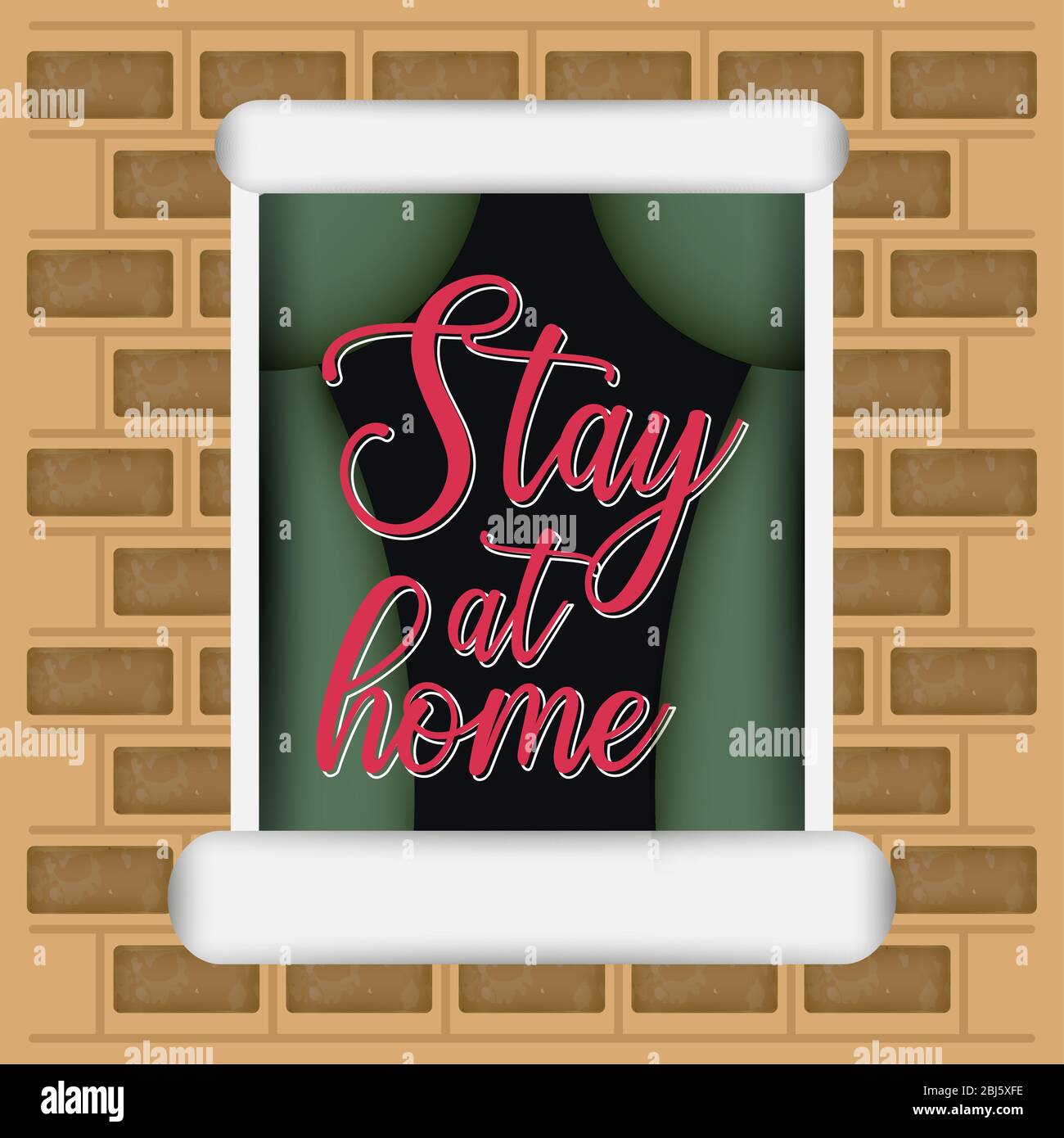 Stay at home poster Stock Vector Image & Art - Alamy