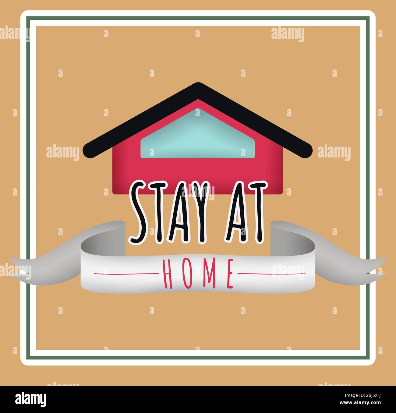 Stay at home poster Stock Vector Image & Art - Alamy