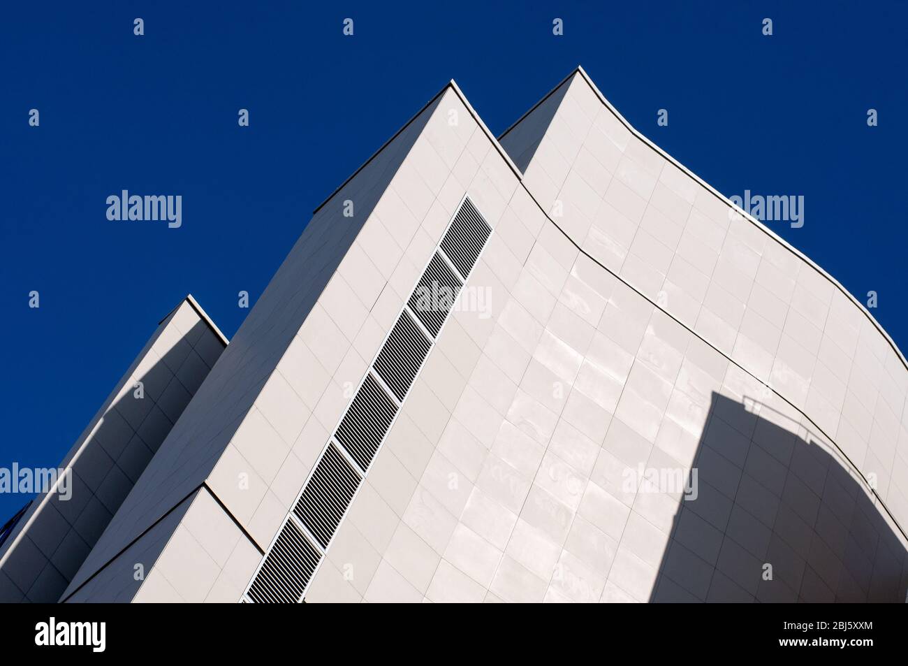 Architectural details of the facade of the Opera Bastille - modern ...