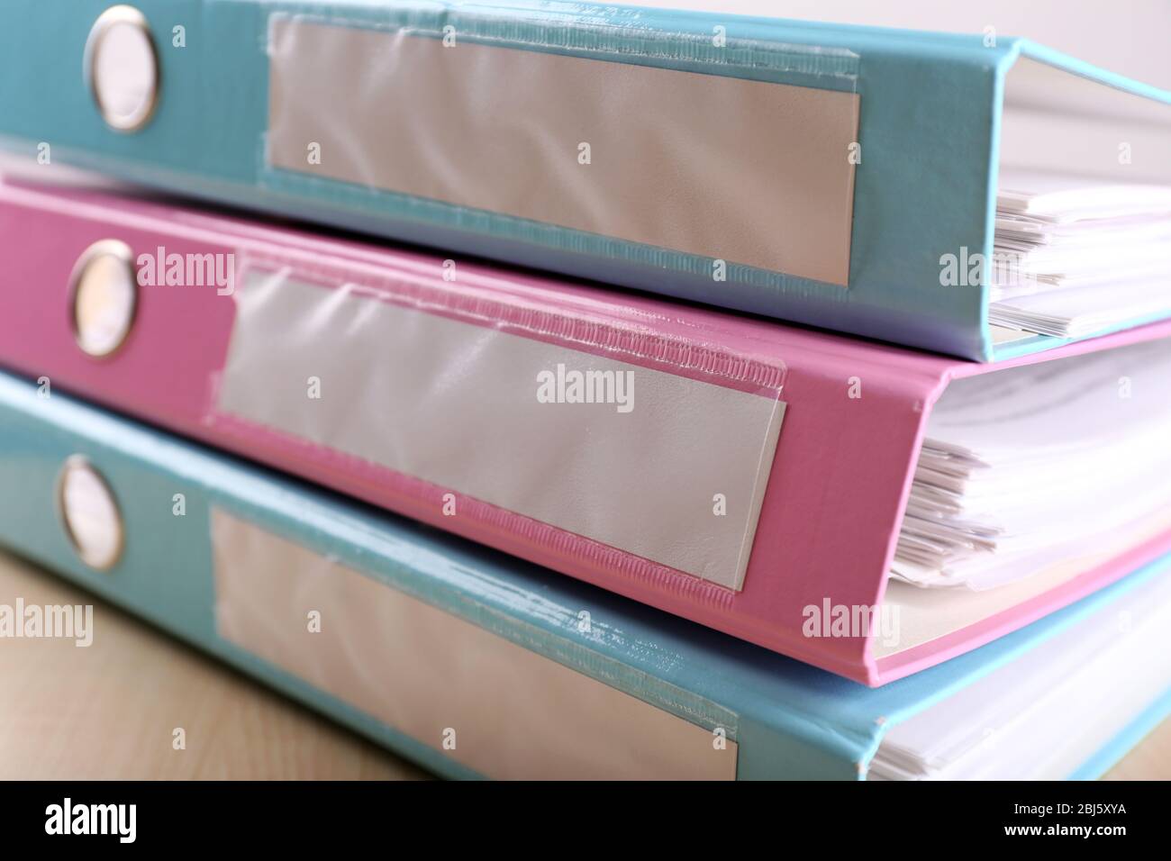 Big office folders closeup Stock Photo - Alamy