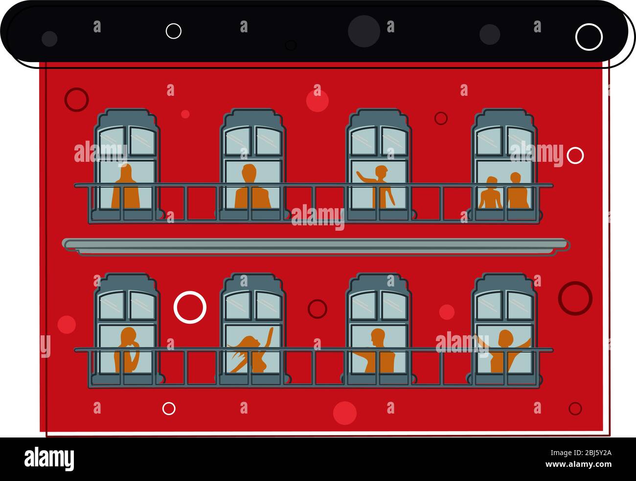 Apartment condo condominium building Stock Vector Images - Alamy