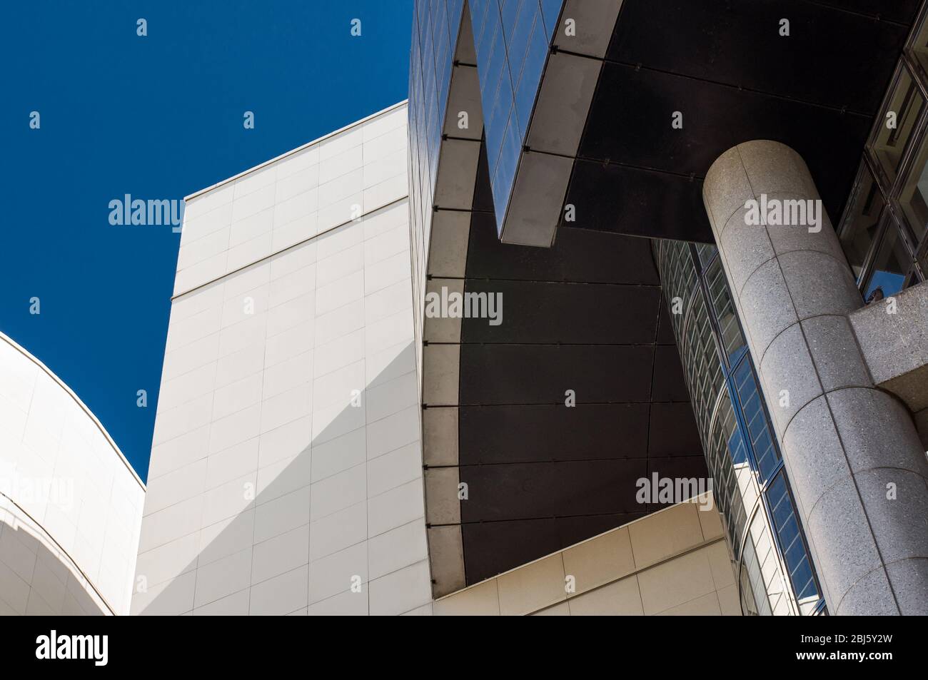 Architectural details of the facade of the Opera Bastille - modern ...