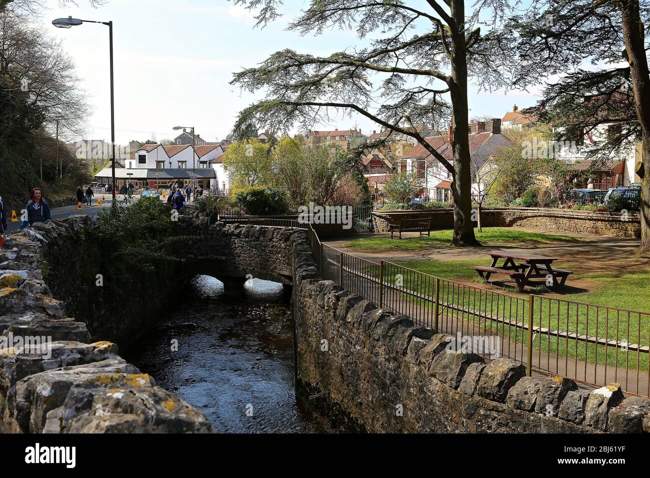 Cheddar Gorge is a limestone gorge in the Mendip Hills , near the ...