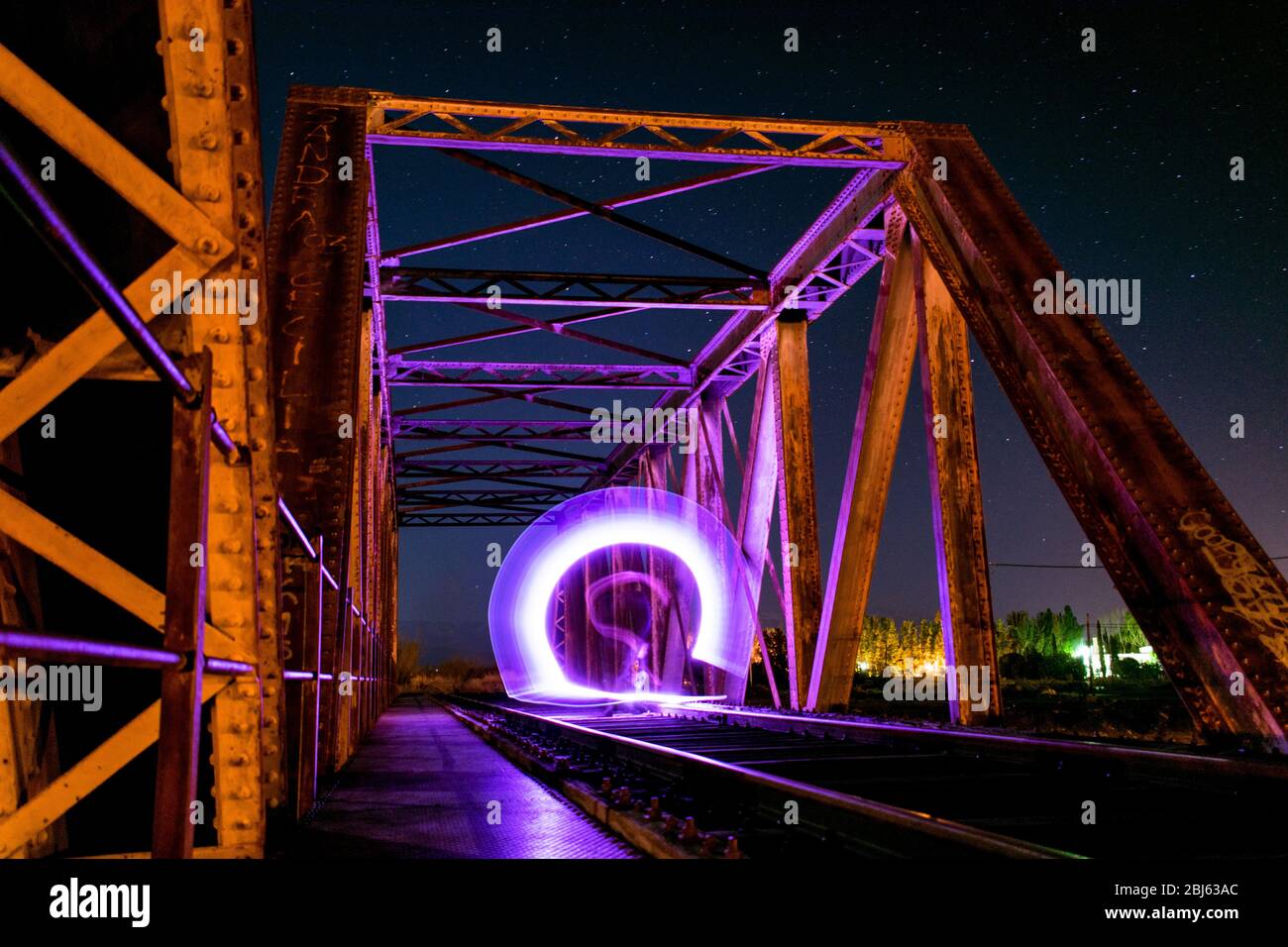 Skyway bridge night hi-res stock photography and images - Alamy