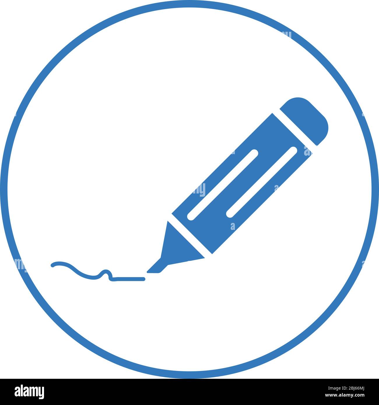 Beautiful design and fully editable Marker icon, pen, highlighter for ...