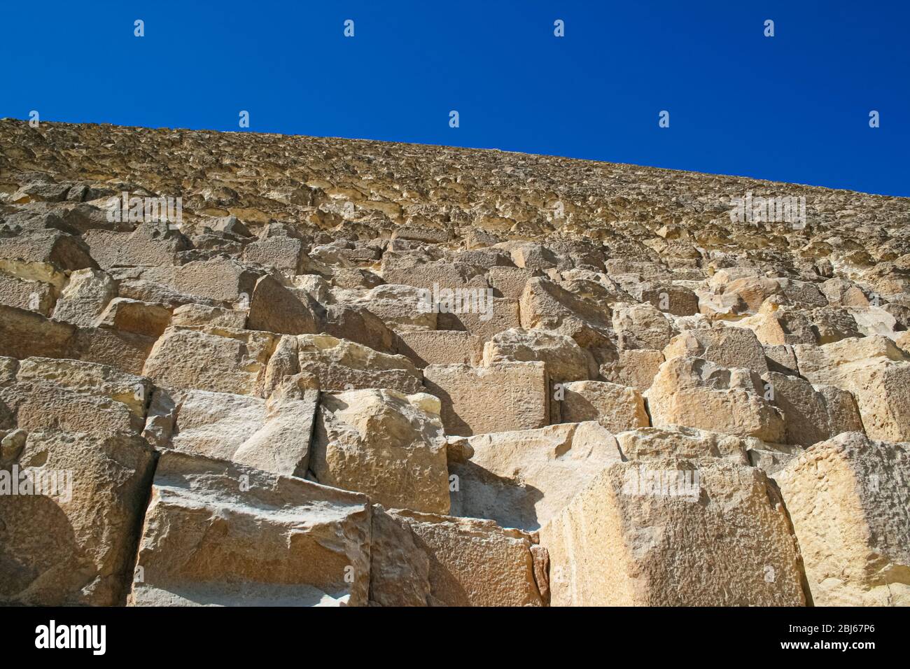 Stones of the Great Pyramid of Giza. also known as the Pyramid of Khufu ...