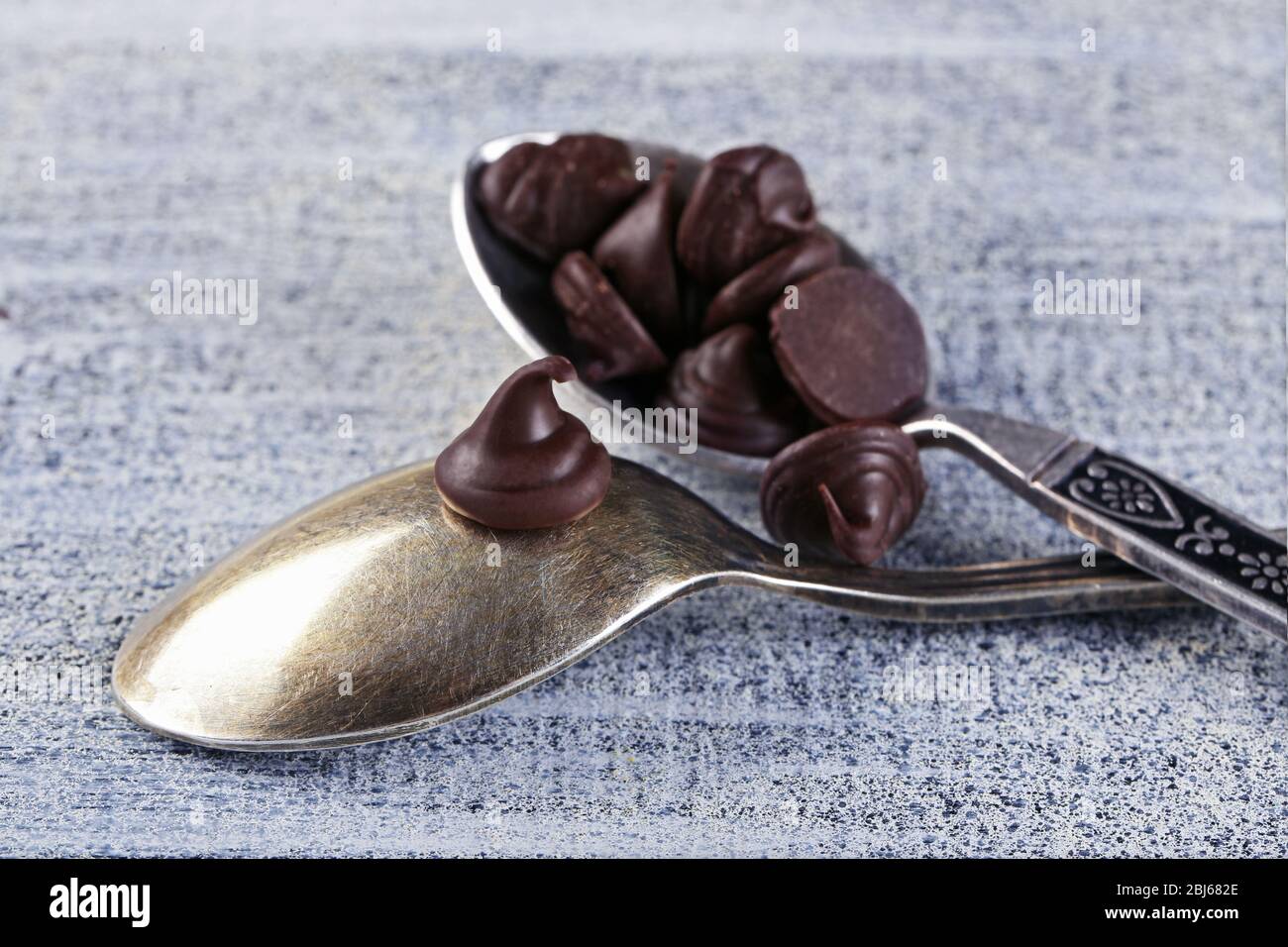 Melting chocolate spoon detail hi-res stock photography and images - Alamy