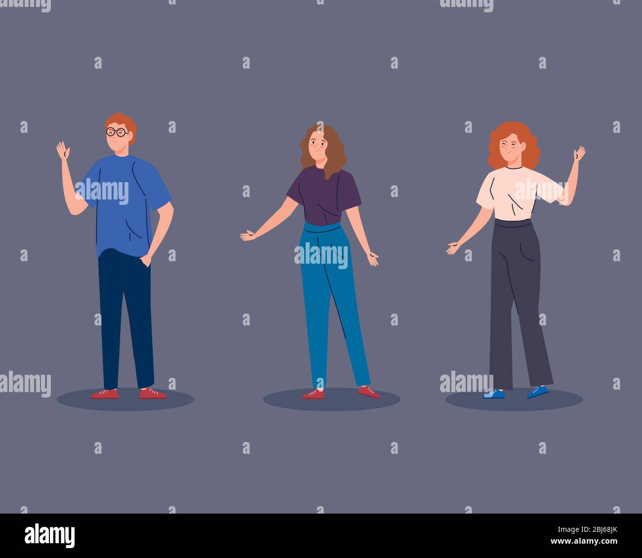 Celebrating women characters Stock Vector Images - Alamy