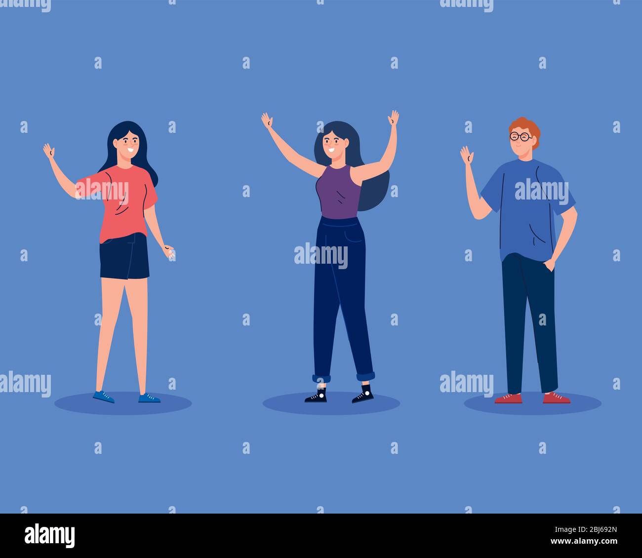 Celebrating women characters Stock Vector Images - Alamy