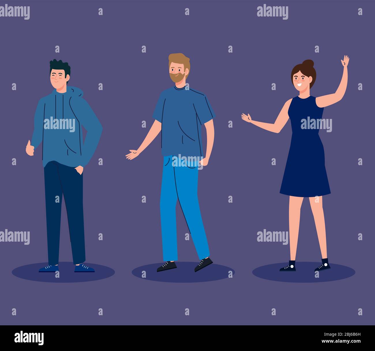 beautiful people together avatar characters Stock Vector Image & Art ...