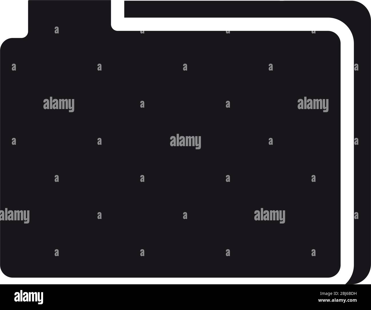 smartphone app buttons concept, folder icon over white background ...