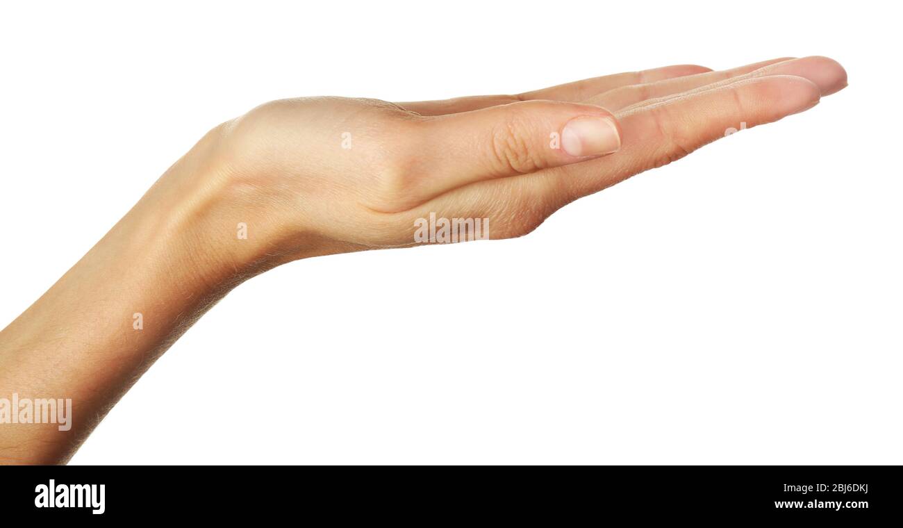 Human hands isolated on white background Stock Photo - Alamy