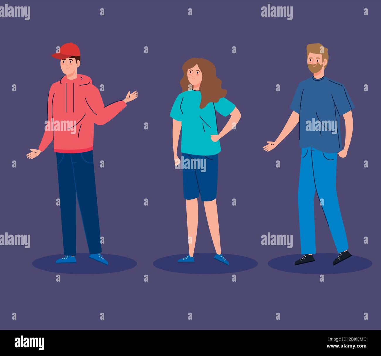 beautiful people together avatar characters Stock Vector Image & Art ...