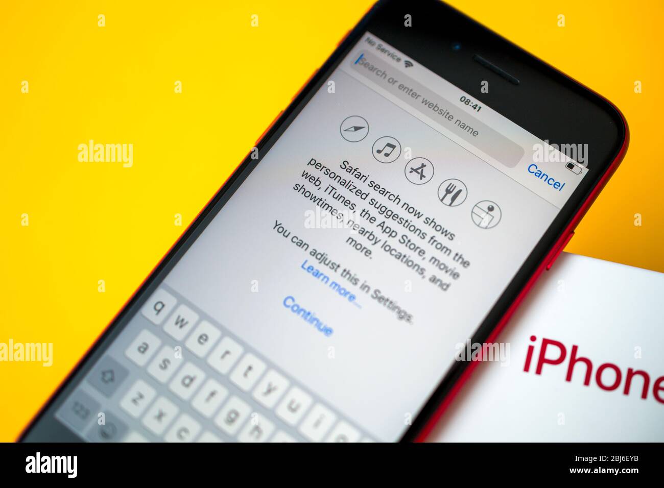 Paris, France - Apr 26, 2020: Safari browser search now shows ...