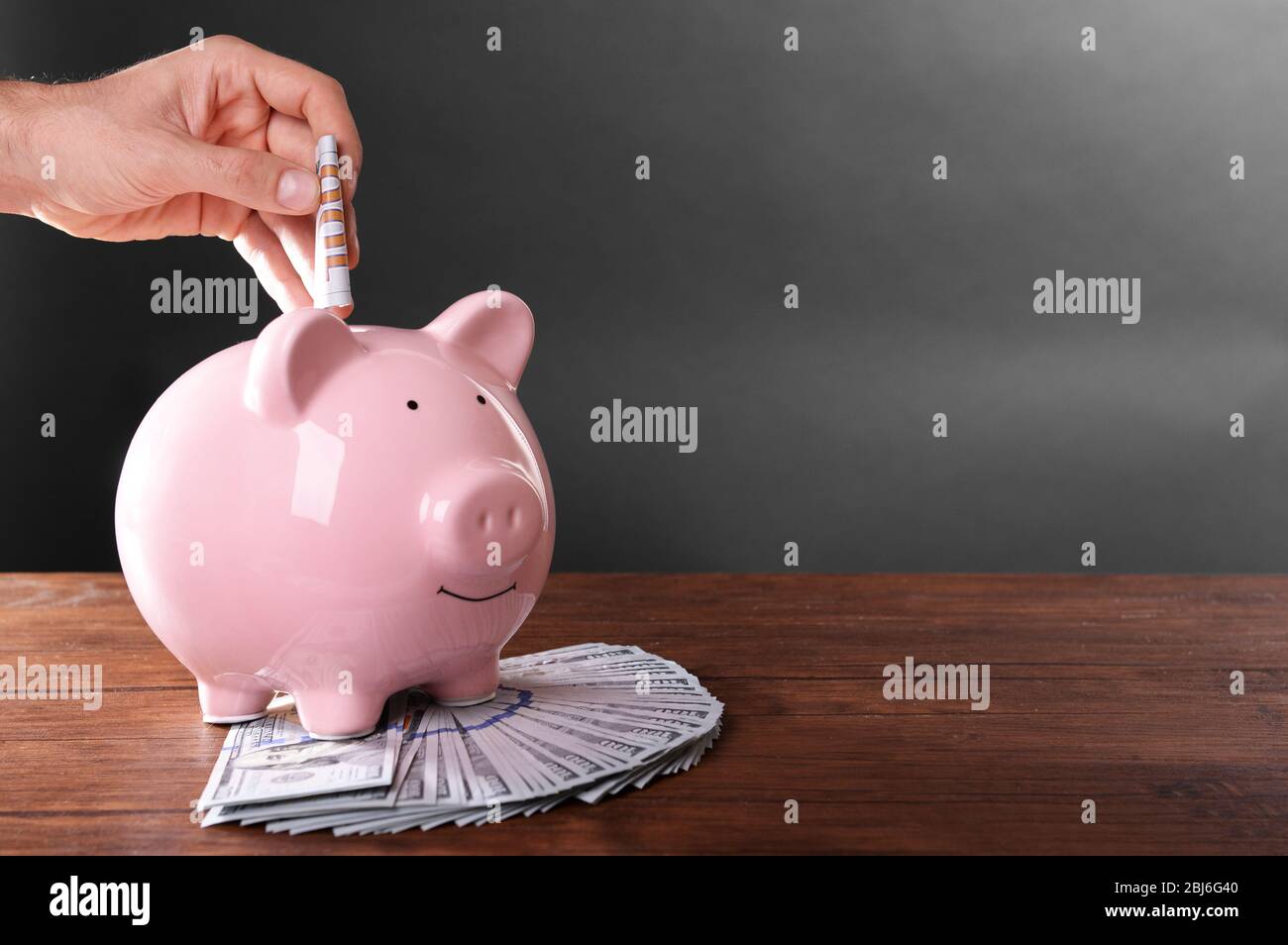 Put money in container hi-res stock photography and images - Alamy