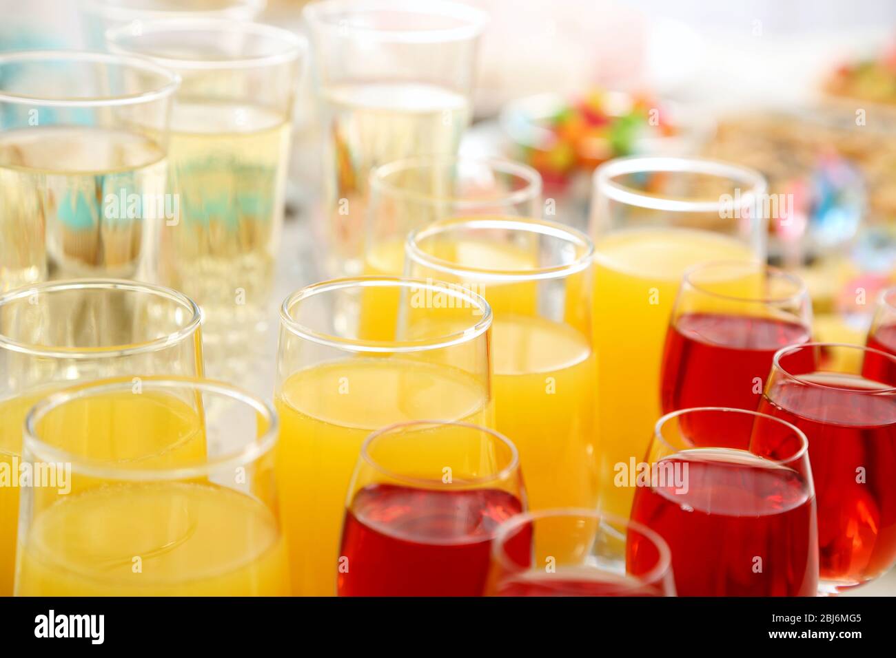 Different beverages, closeup Stock Photo - Alamy