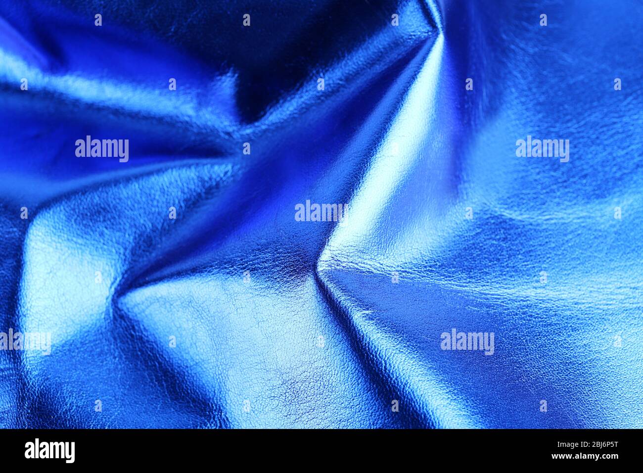 Blue leather texture close up Stock Photo - Alamy
