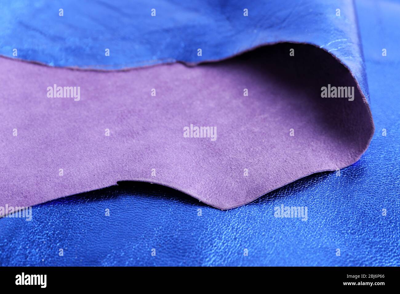 Blue leather texture close up Stock Photo - Alamy