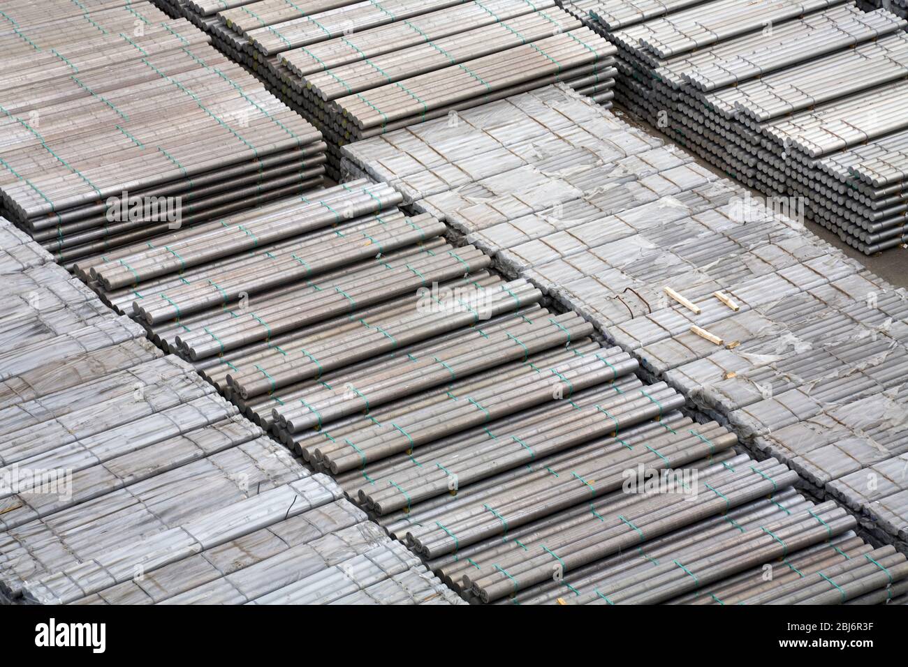Steel rods in the Port of Livorno, Tuscany, Italy, Europe Stock Photo ...