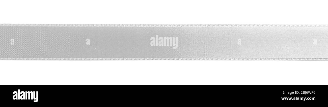 Straight ribbon, isolated on white Stock Photo - Alamy