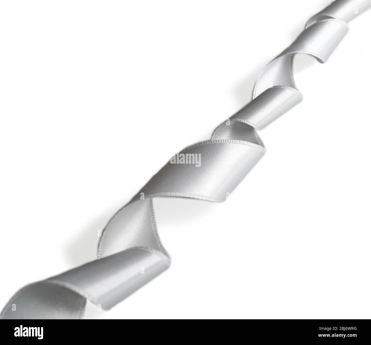 Curled ribbon, isolated on white Stock Photo - Alamy