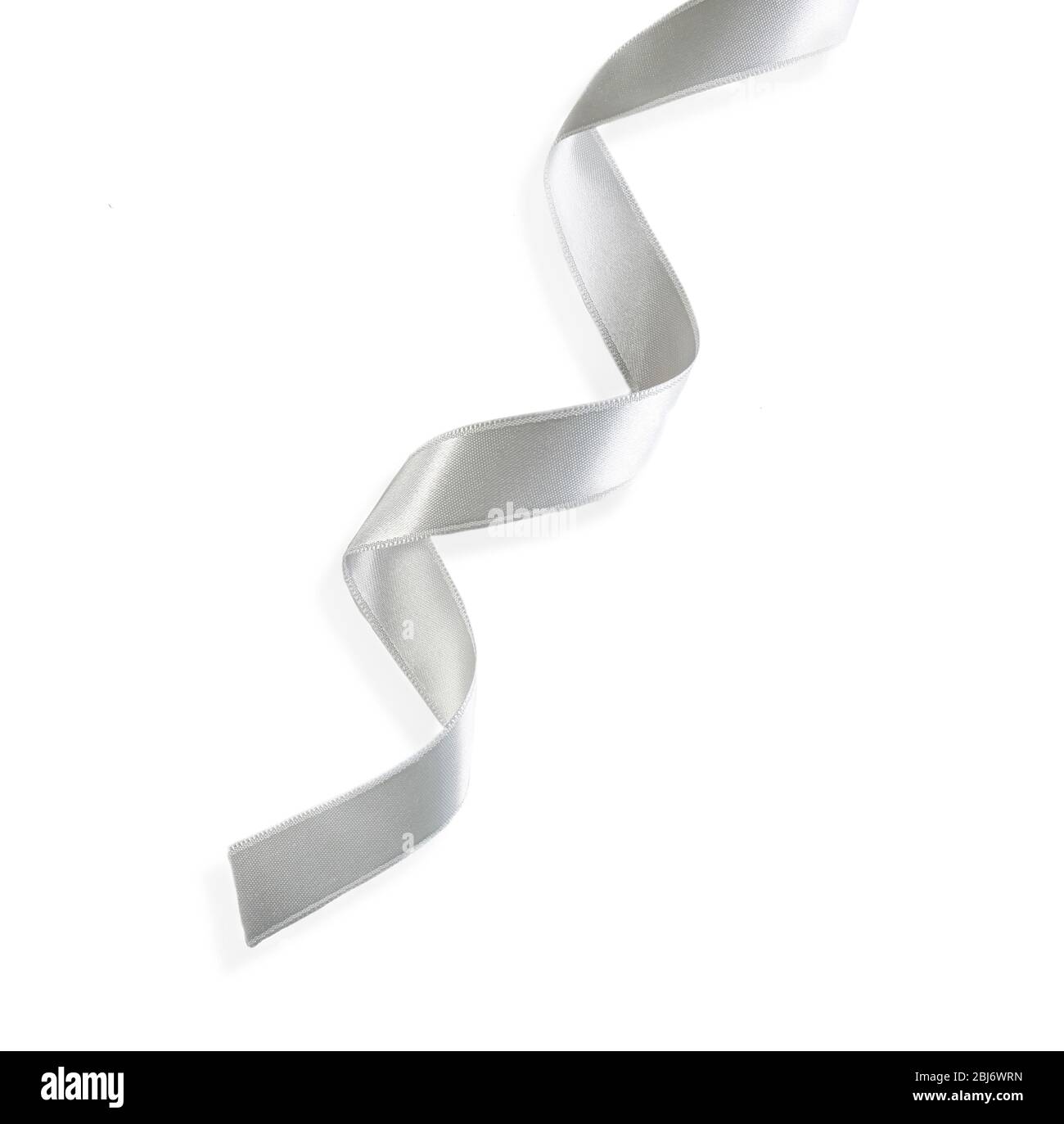 Curled ribbon, isolated on white Stock Photo - Alamy
