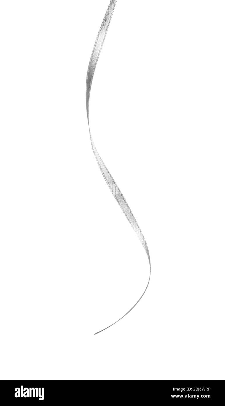 Curled ribbon, isolated on white Stock Photo - Alamy