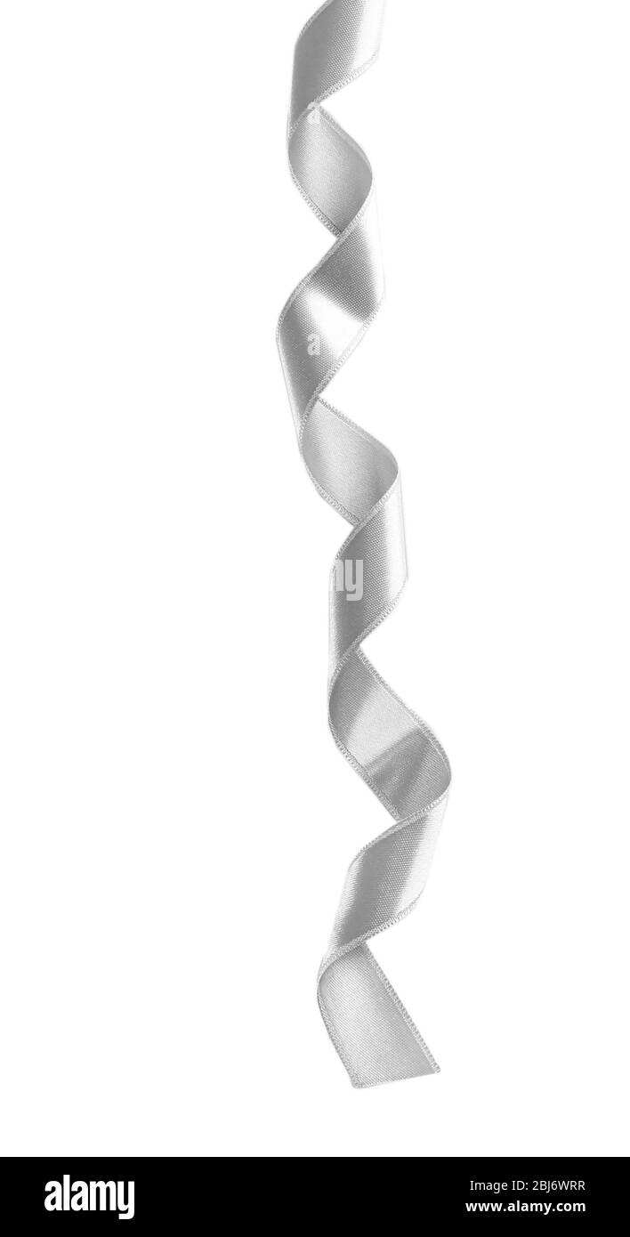 Curled ribbon, isolated on white Stock Photo - Alamy