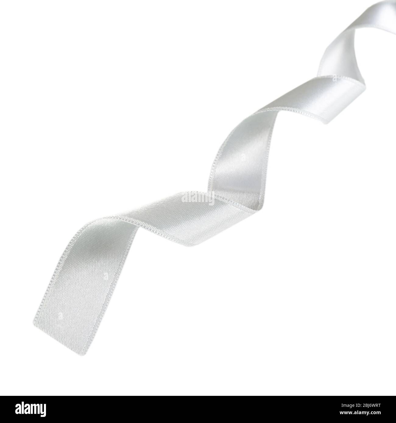 Curled ribbon, isolated on white Stock Photo - Alamy