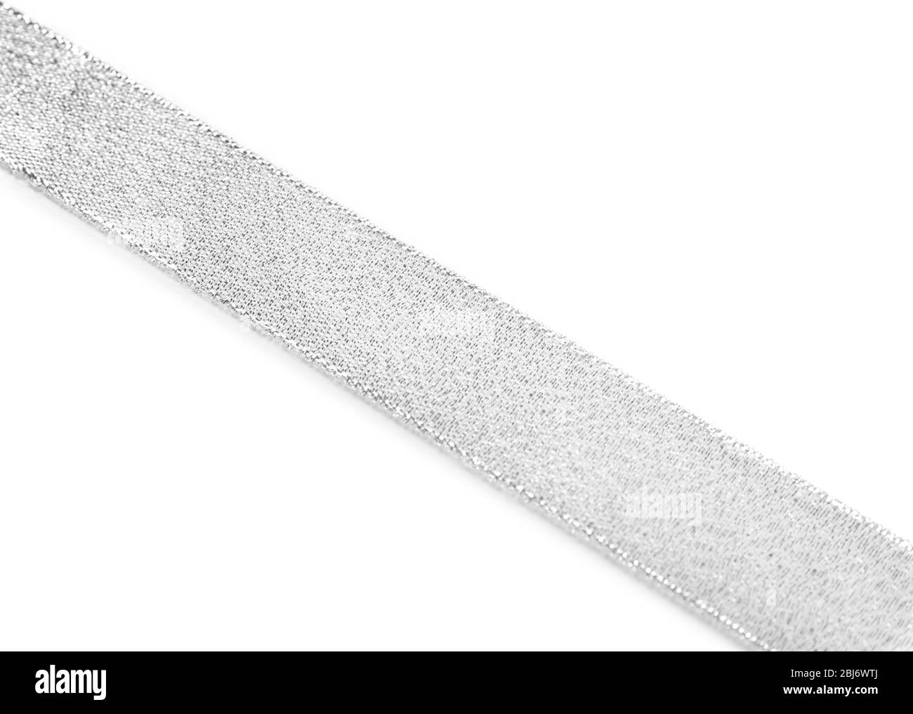 Straight ribbon, isolated on white Stock Photo - Alamy