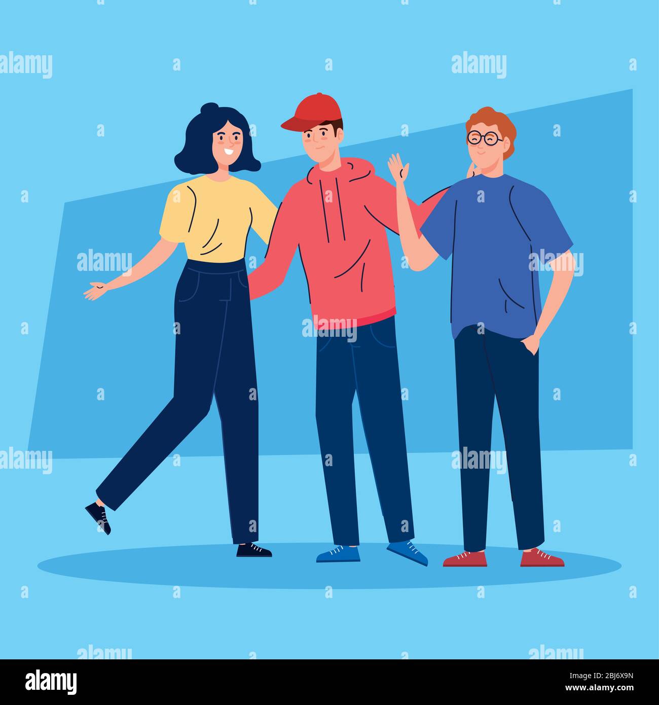 beautiful people together avatar characters Stock Vector Image & Art ...