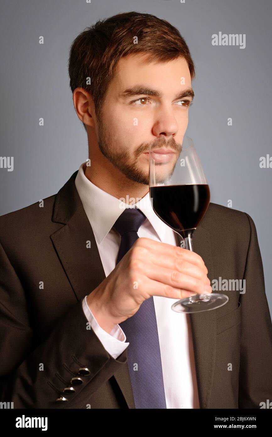 Man sniffing hi-res stock photography and images - Alamy