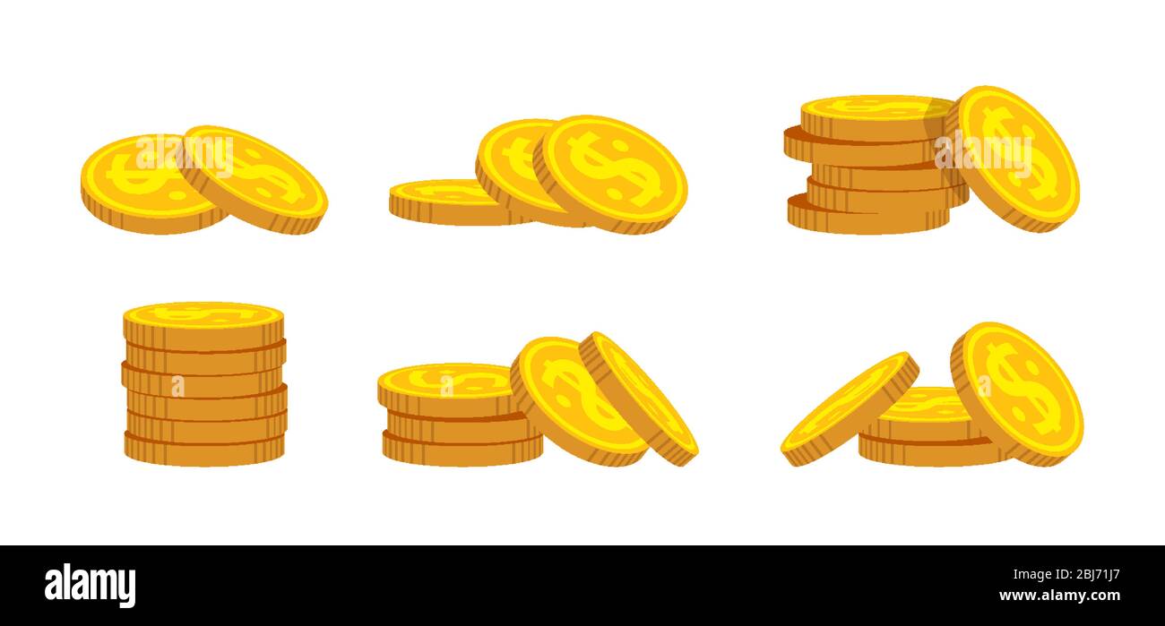 Pennies stack Stock Vector Images - Alamy