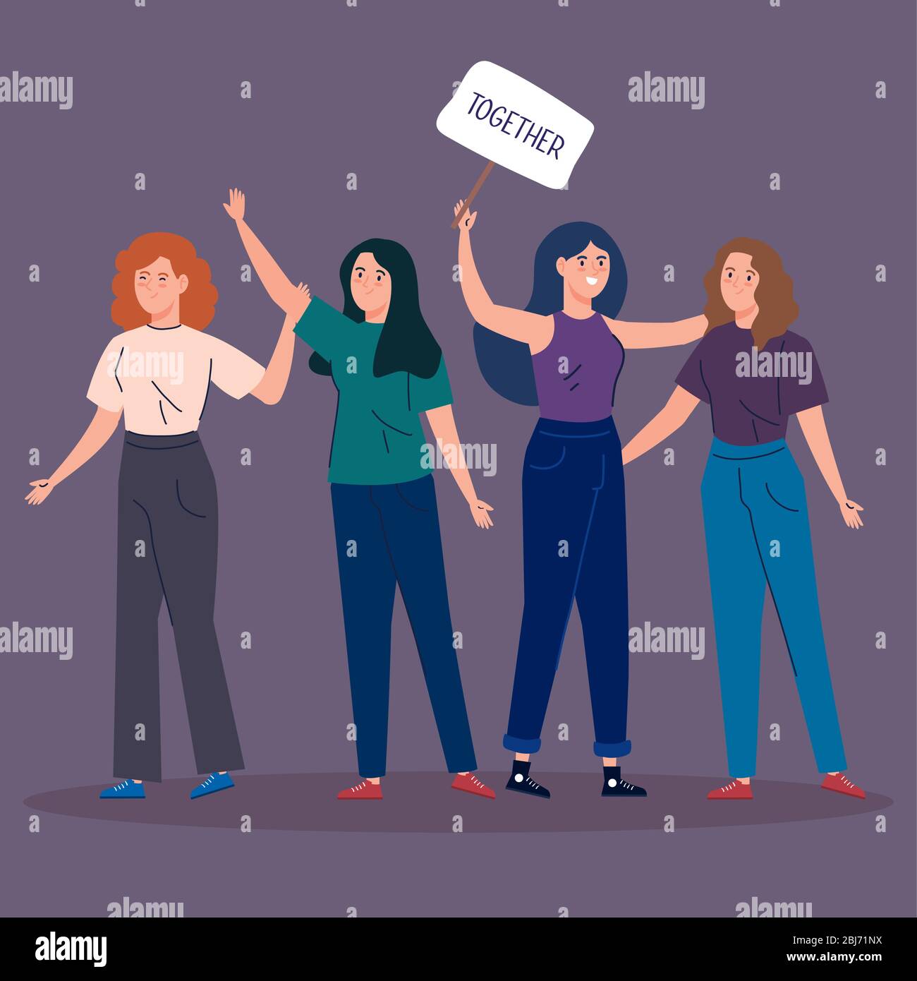 beautiful women together avatar characters Stock Vector Image & Art - Alamy