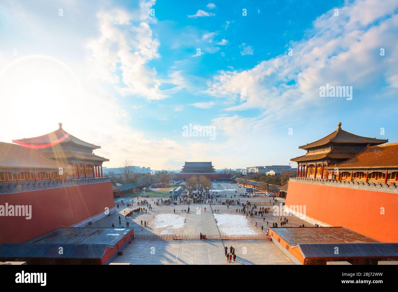 Beijing, China - Jan 9 2020: Wumen (Meridian Gate) of the Forbidden ...