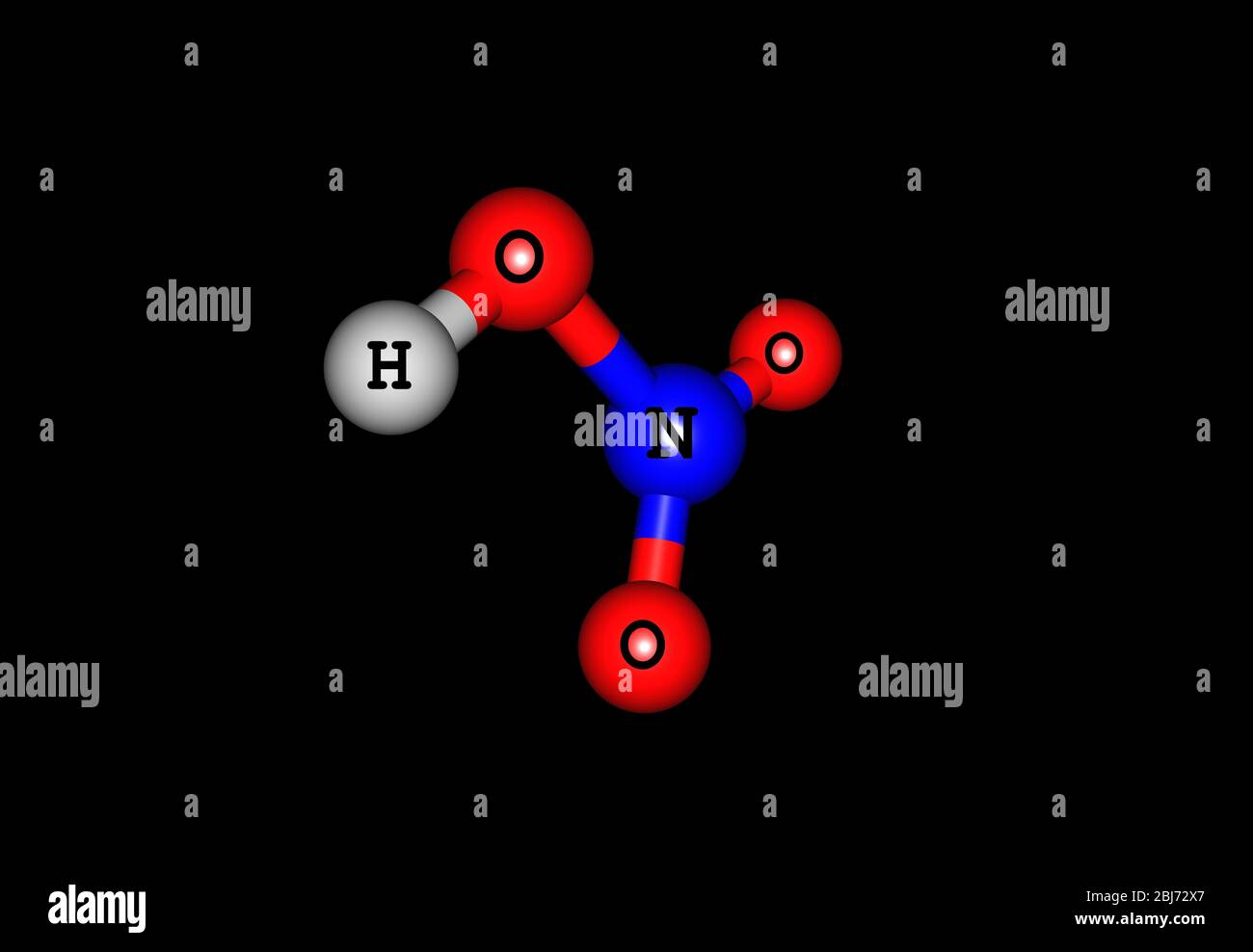 Nitric acid (HNO3), also known as aqua fortis and spirit of niter, is a ...