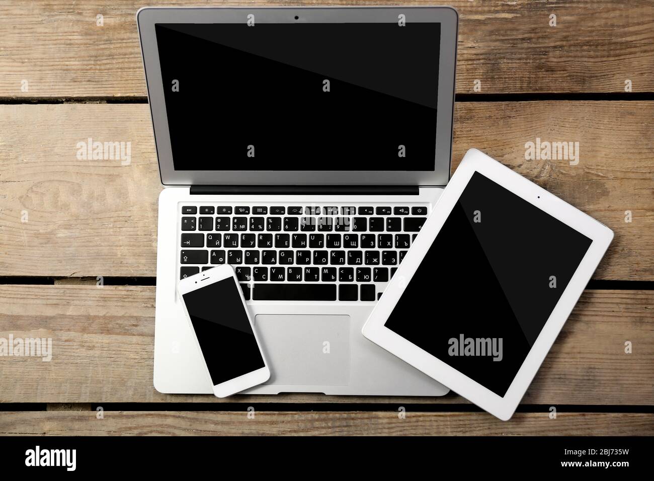 Modern keyboard different devices hi-res stock photography and images ...