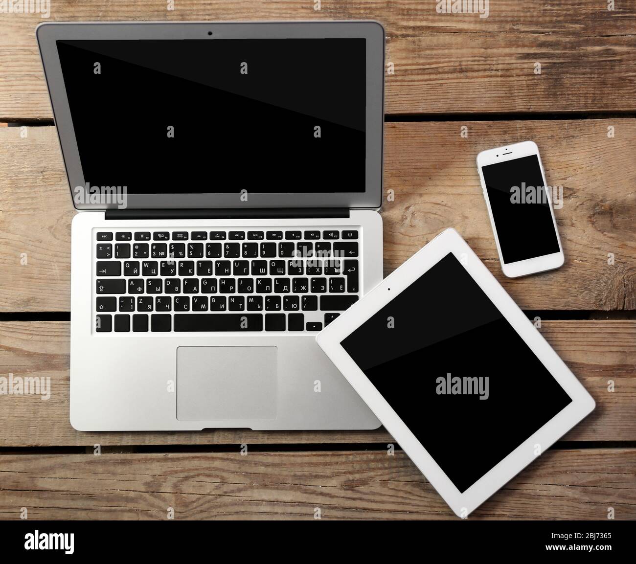 Modern keyboard different devices hi-res stock photography and images ...