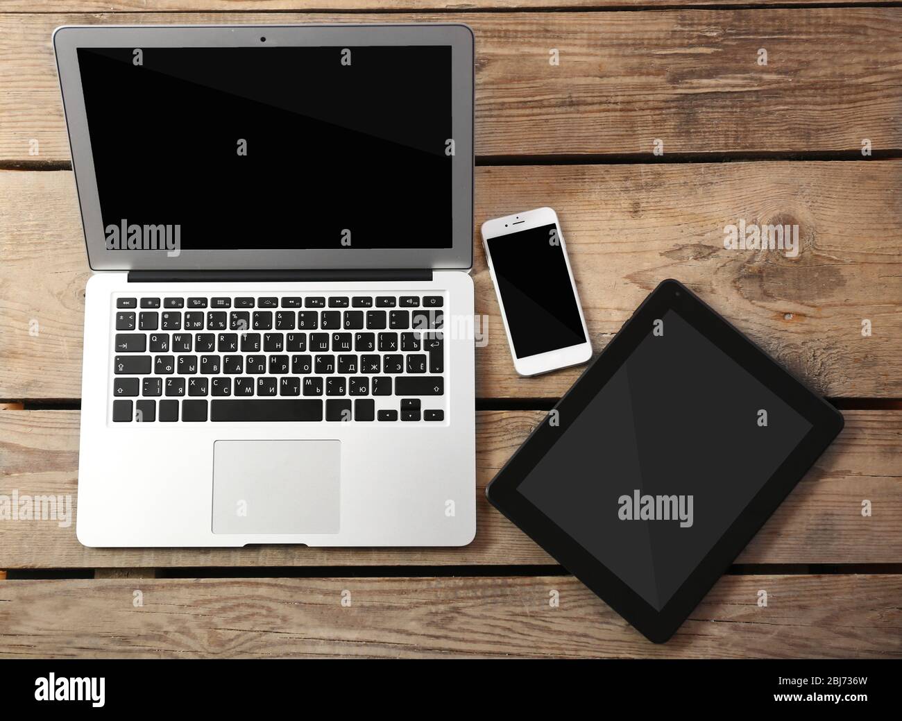 Modern keyboard different devices hi-res stock photography and images ...