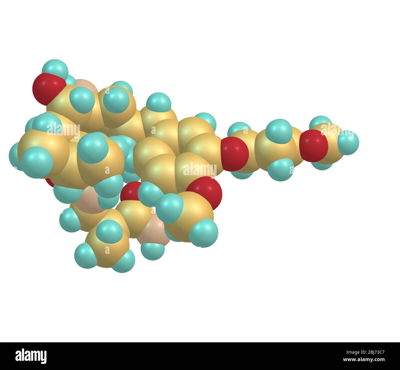 Molecular model of the antihypertensive drug Aliskiren (Tekturna or ...